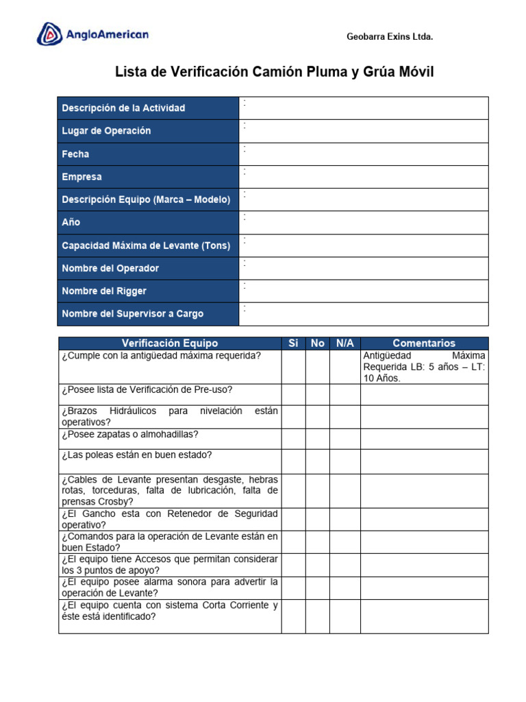 LV. Camion Pluma-Grua Movil | PDF | Bienes manufacturados