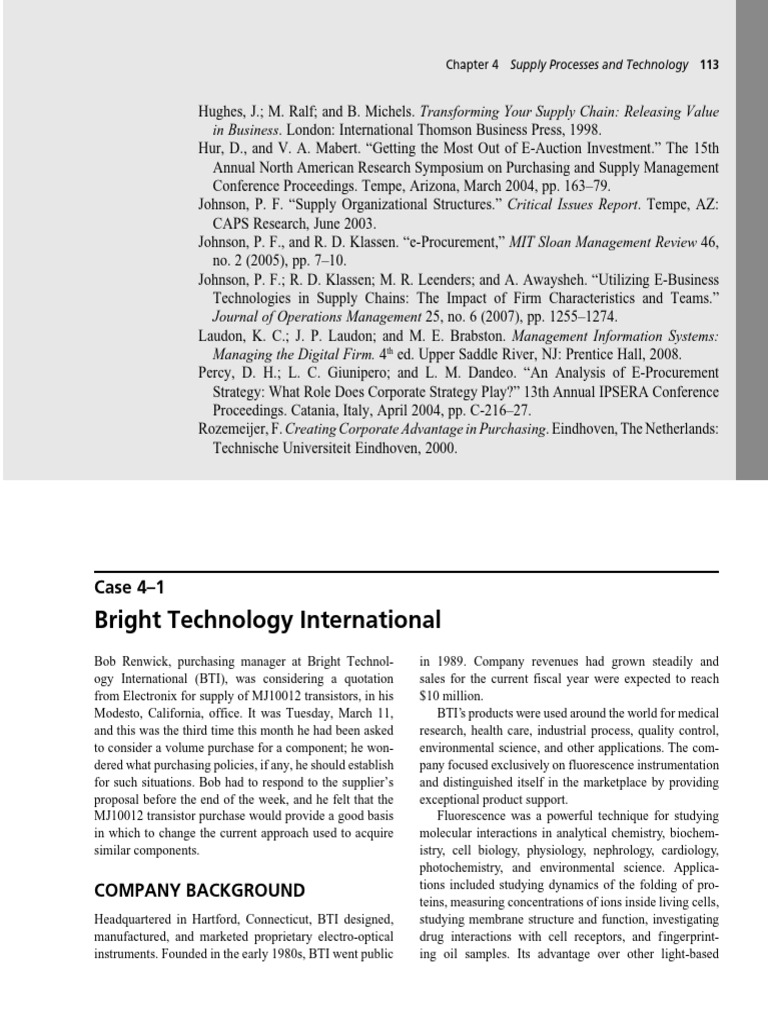 Bright Technology International | PDF | Supply Chain | Electronics
