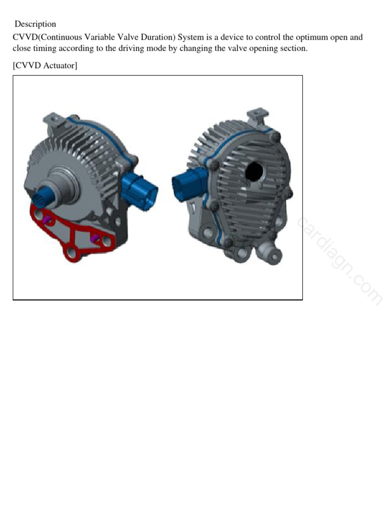 CVVD Actuator | PDF | Actuator | Valve