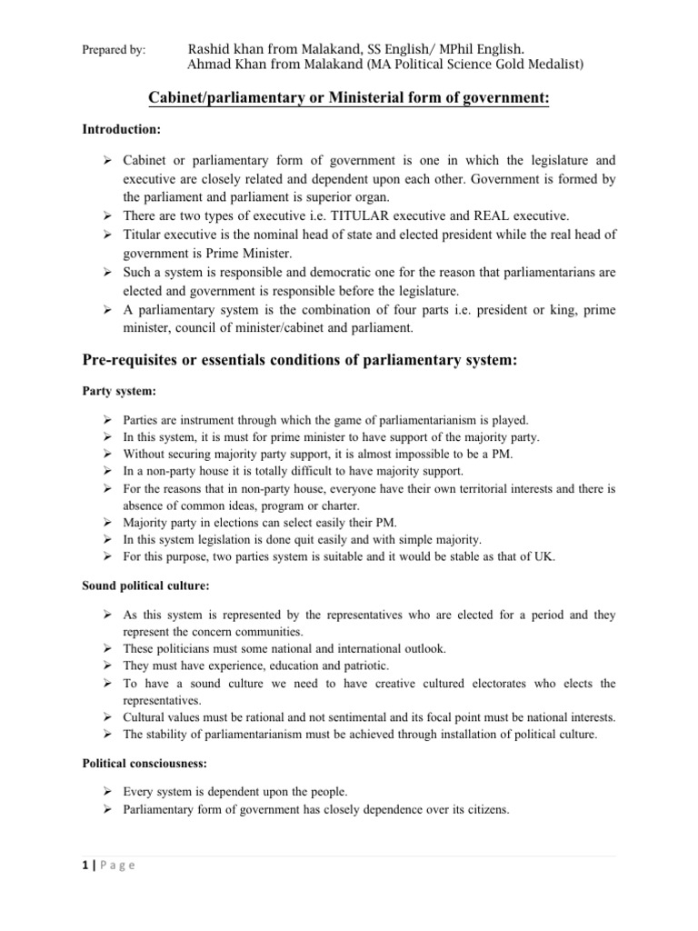 Political Science Note 2 | PDF | Human Rights | Separation Of Powers