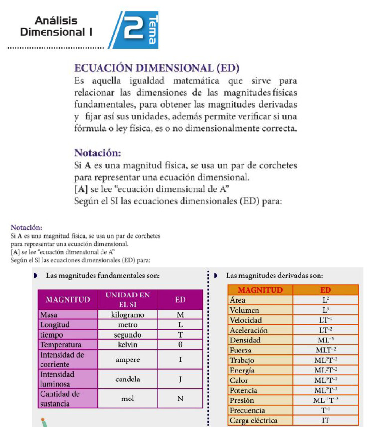 Análisis Dimensional | PDF
