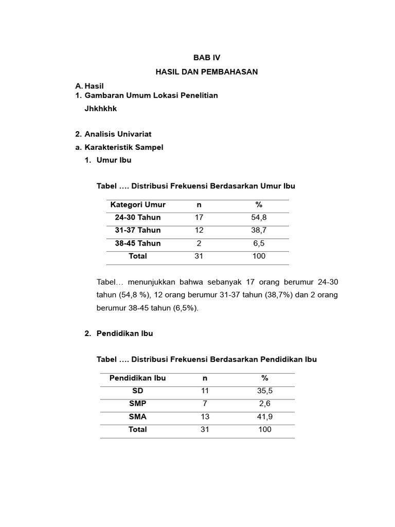 Bab Iv Dan Bab V | PDF | Kesehatan Holistik