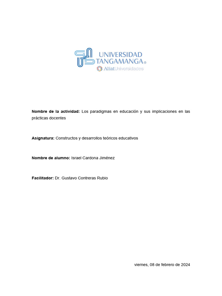 IC Final | PDF | Aprendizaje | Enseñando