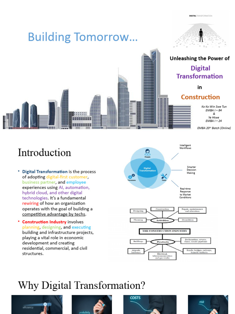 Digital Transformation in Construction - KKWST+YH | PDF | Internet Of ...