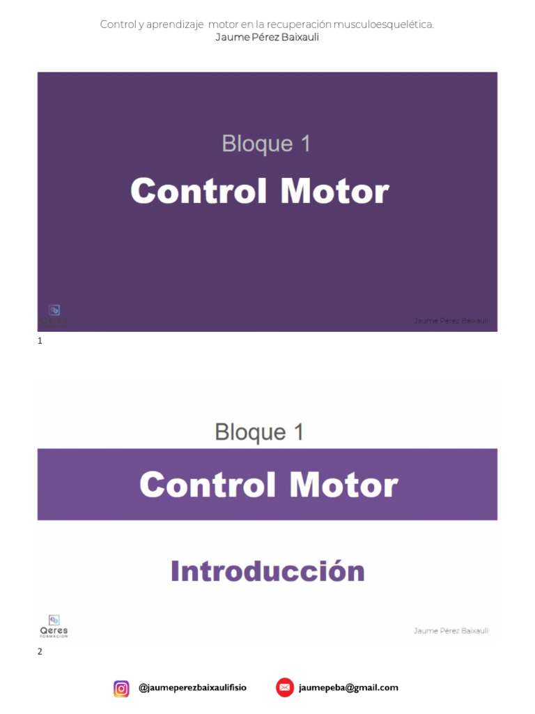 Bloque 1. Control Motor | PDF