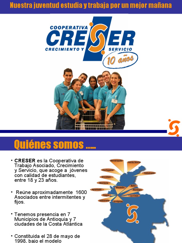 Presentación CRESER 2008 | PDF | Cooperativa | Salario