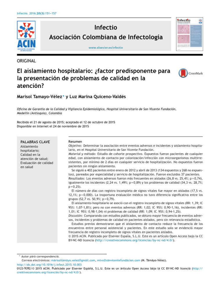 Aislamiento Infectio | PDF | Epidemiología | Salud pública