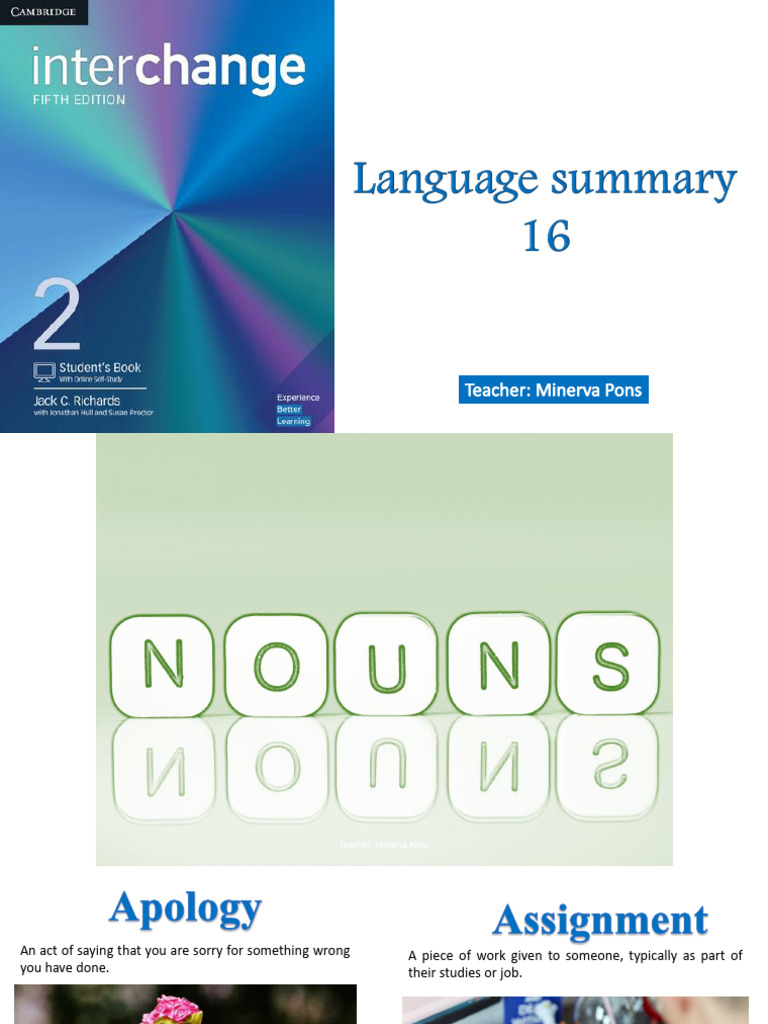 Language Summary 16 - Level 2 | Download Free PDF | Teachers