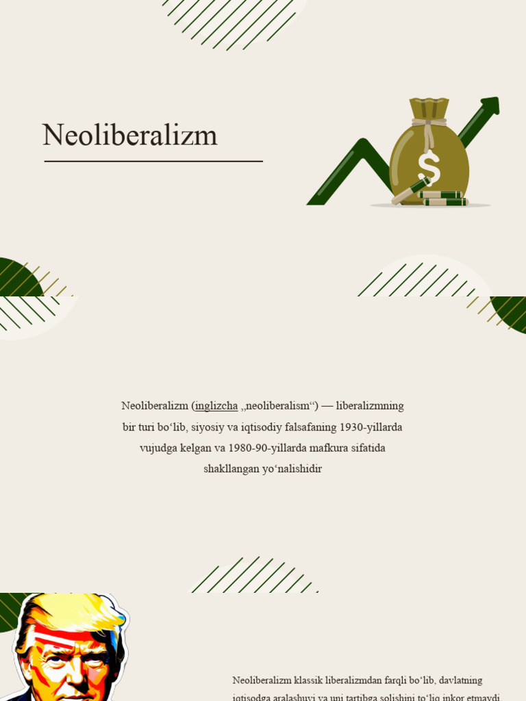 Iqtisod Presentation Neoliberalism | PDF