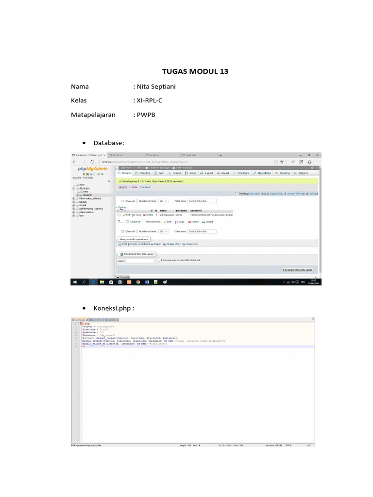 Tugas Modul 13 Part 2 | PDF