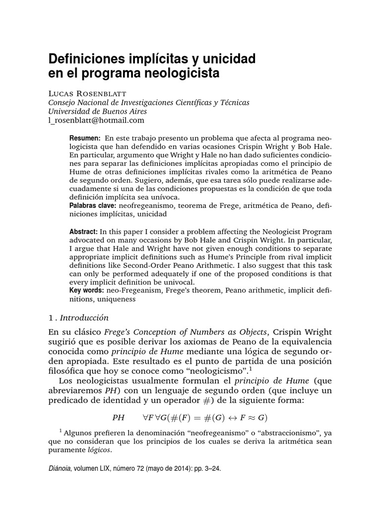 Daniel Rosenblatt - Definiciones Implícitas y Unicidad en El Programa ...