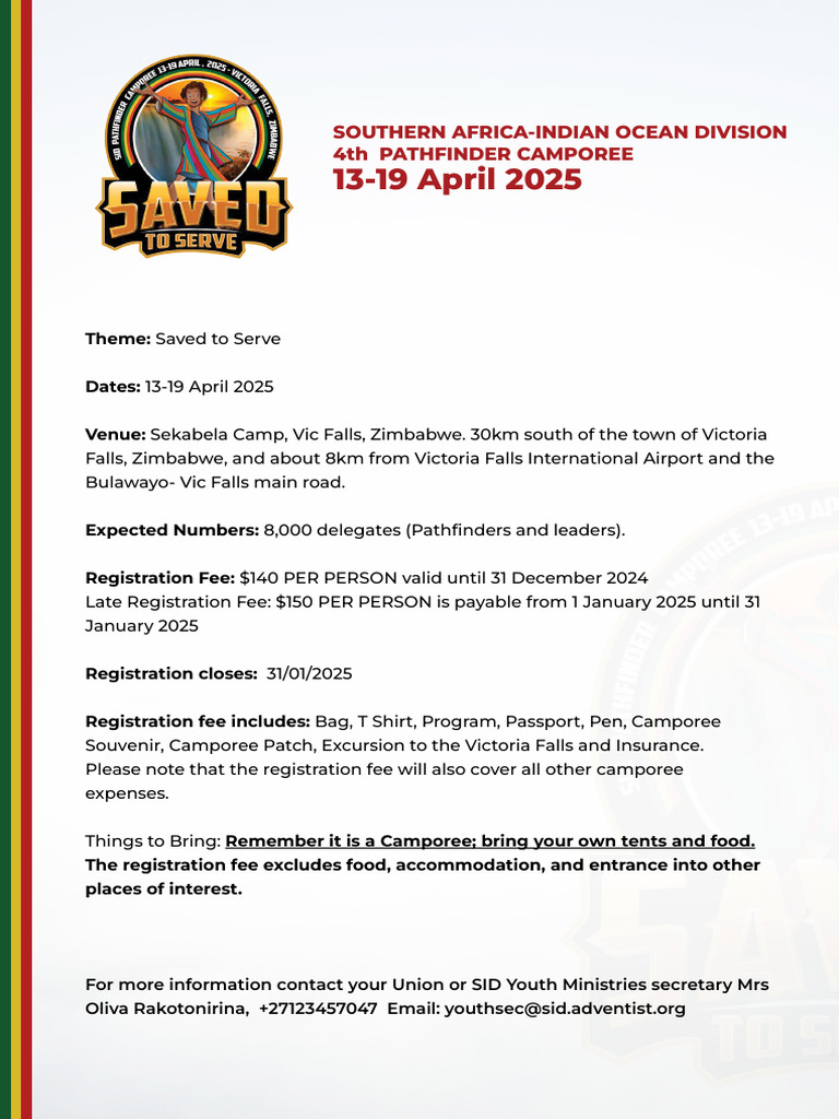 2025 Sid Camporee Registration | PDF