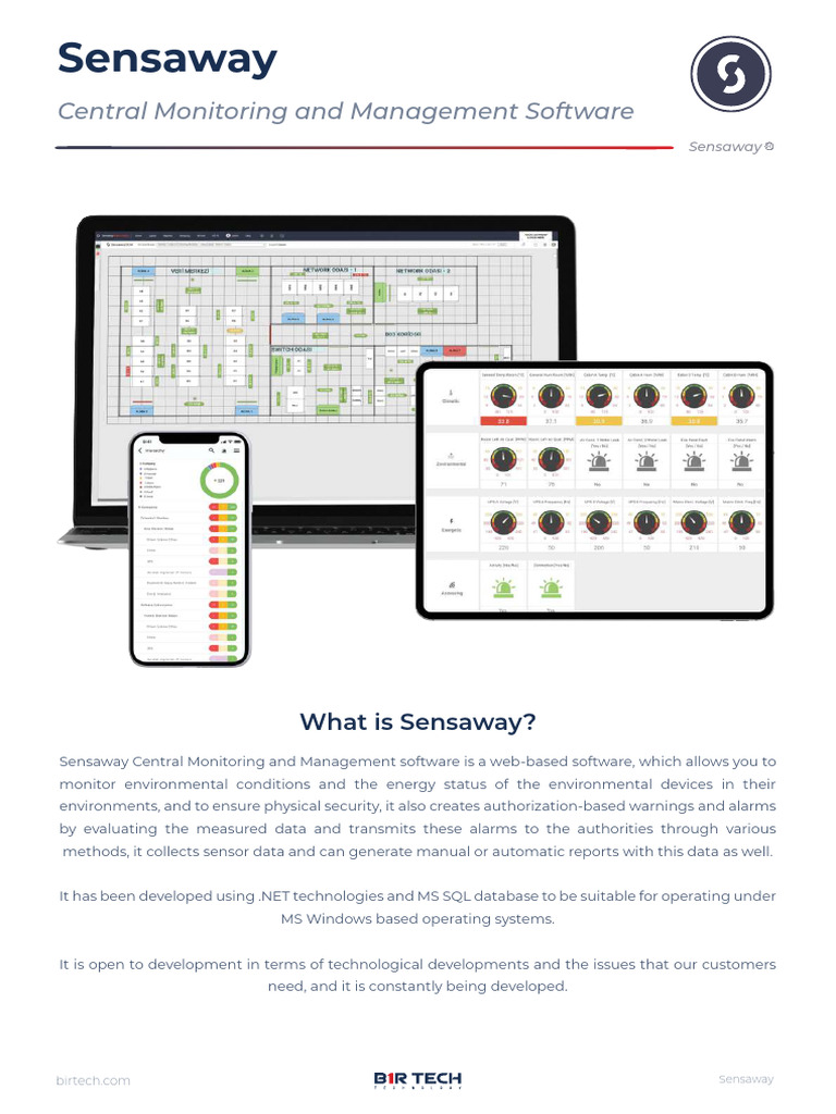 Sensaway: Central Monitoring Software | PDF | Microsoft Sql Server ...