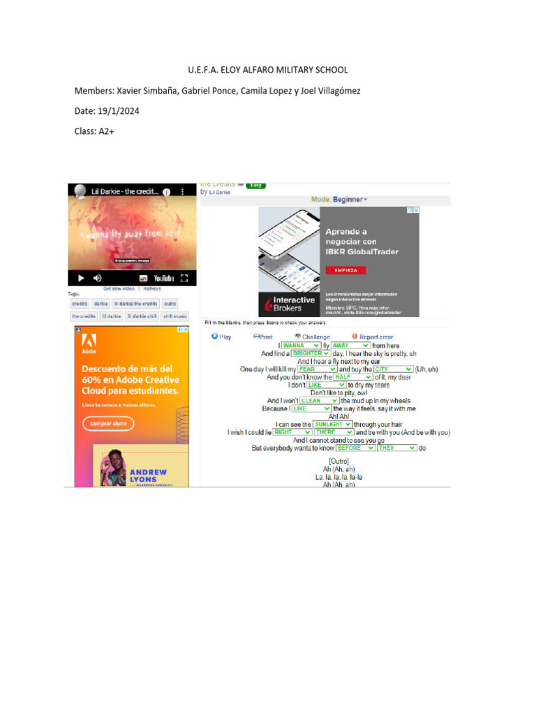 Time For Singing | PDF