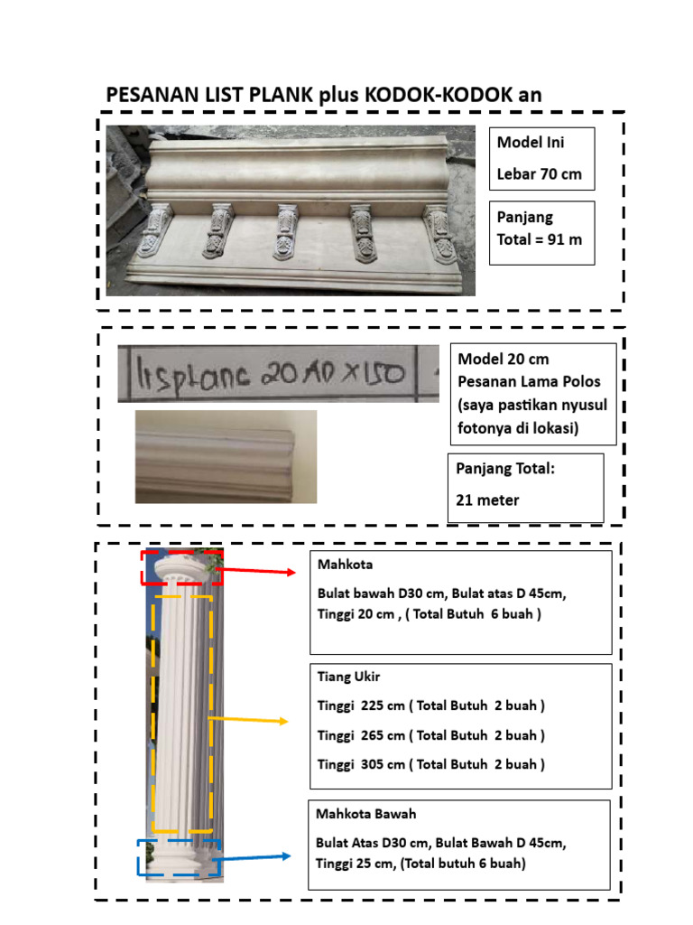 Pesanan List Plank | PDF
