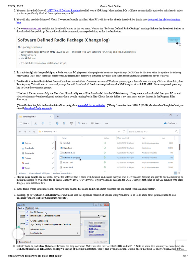 Instalacion SDR# | PDF | Software Defined Radio | Computer File