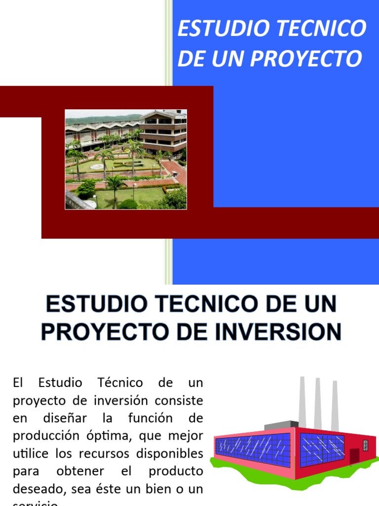 Estudio Técnico de Proyectos: Guía Completa | PDF | Business | Mercado ...