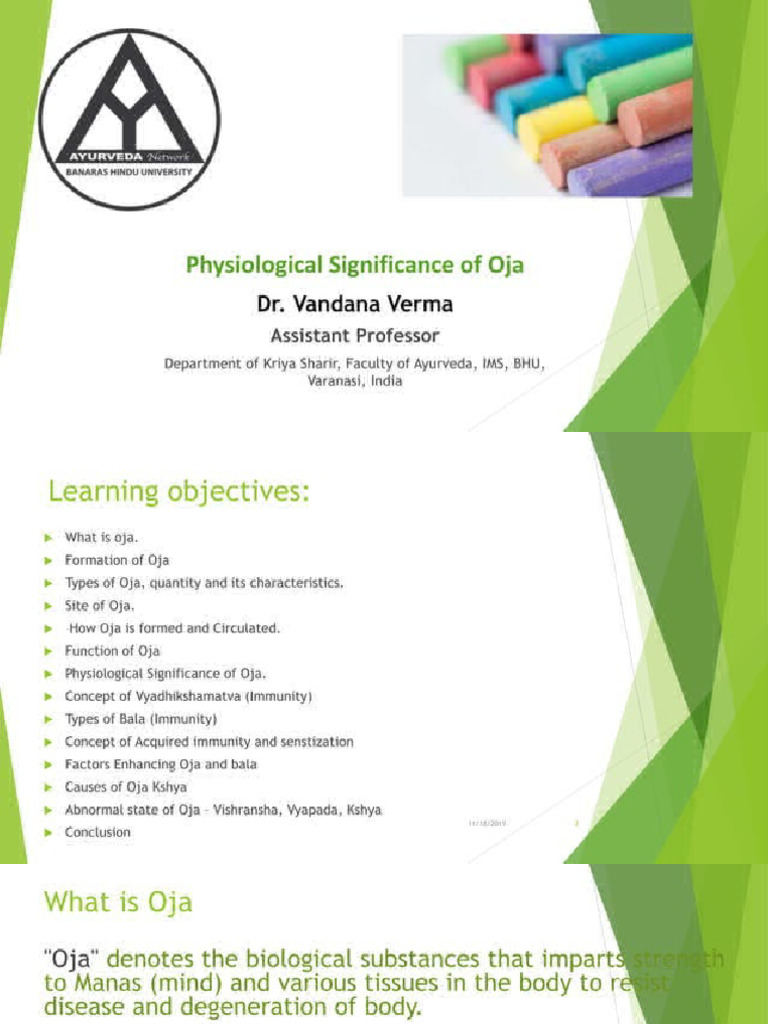 AyurvedaNetwork Physiological Significance of Oja | PDF