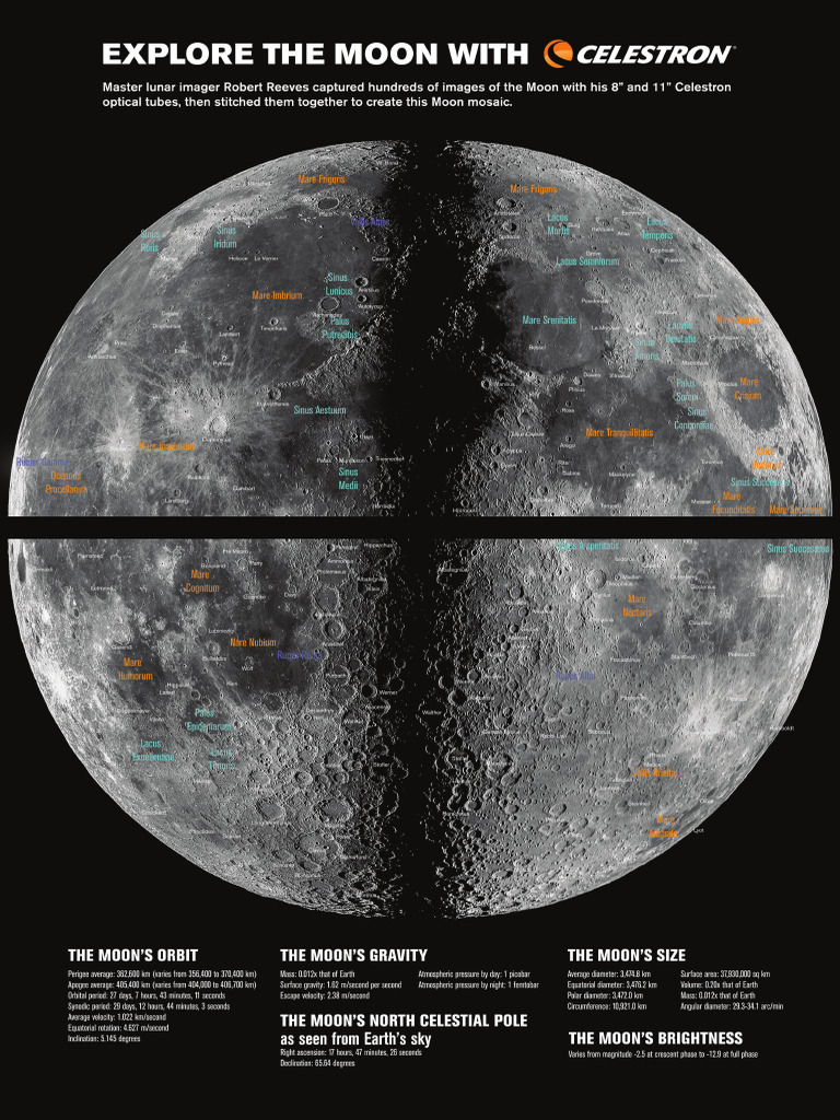Explore The Moon Map 24 X 33 RReeves-web | PDF