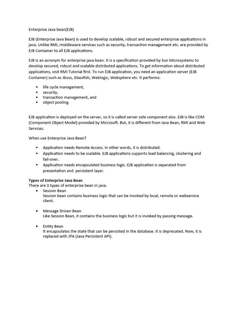 Ejb Stateless Stateful Bean | PDF | Information Technology | Computer Engineering