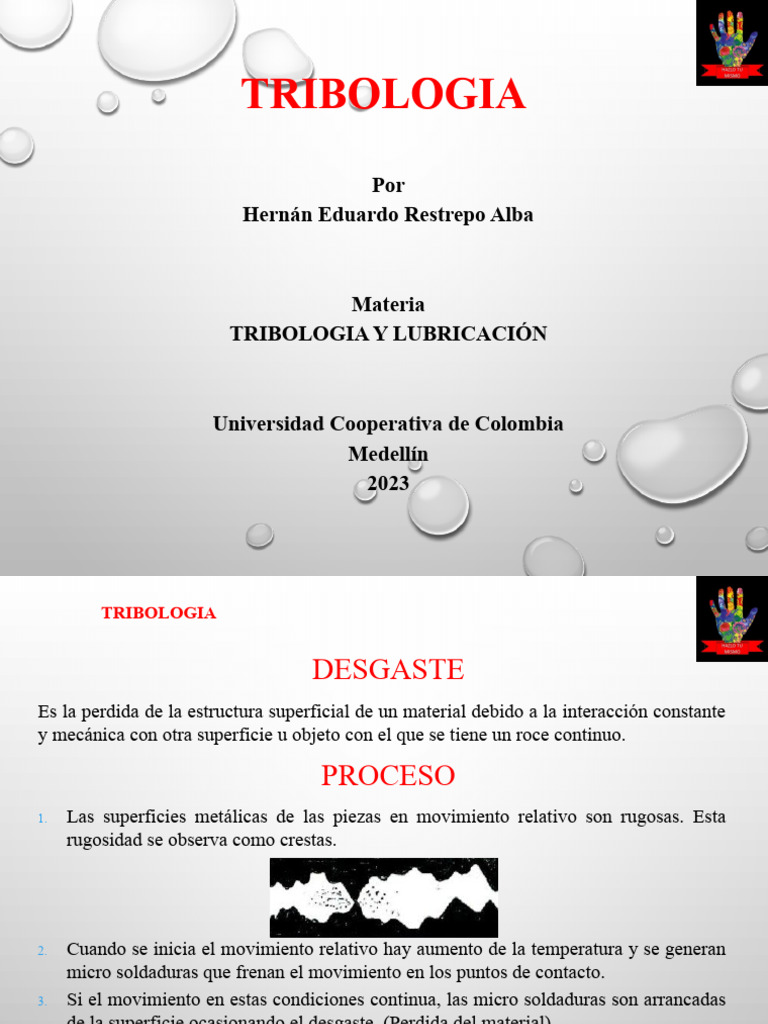 Causas y Tipos de Desgaste en Tribología | PDF | Lubricante | Materiales