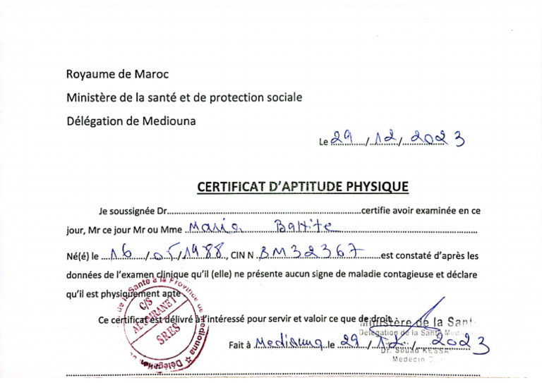 Certificat D'aptitude Physique | PDF