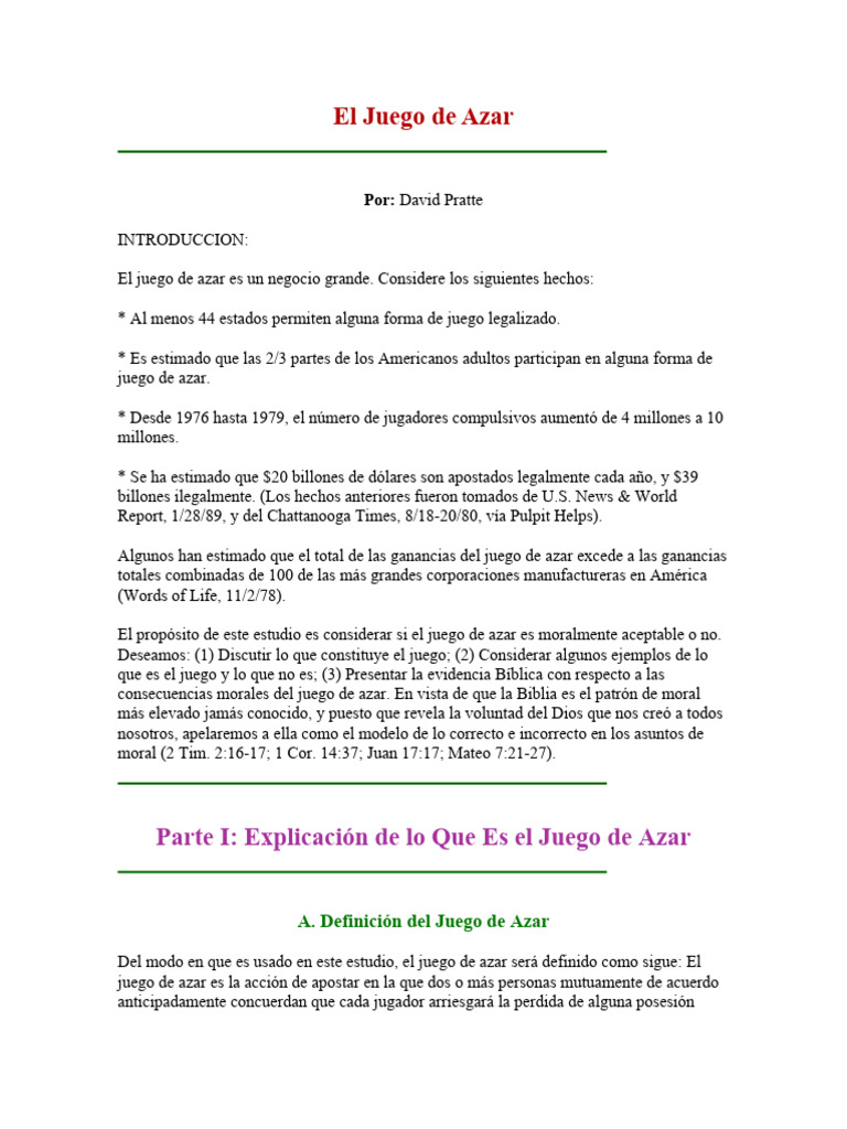 El Juego de Azar | PDF | Compartir (Finanzas) | Amor