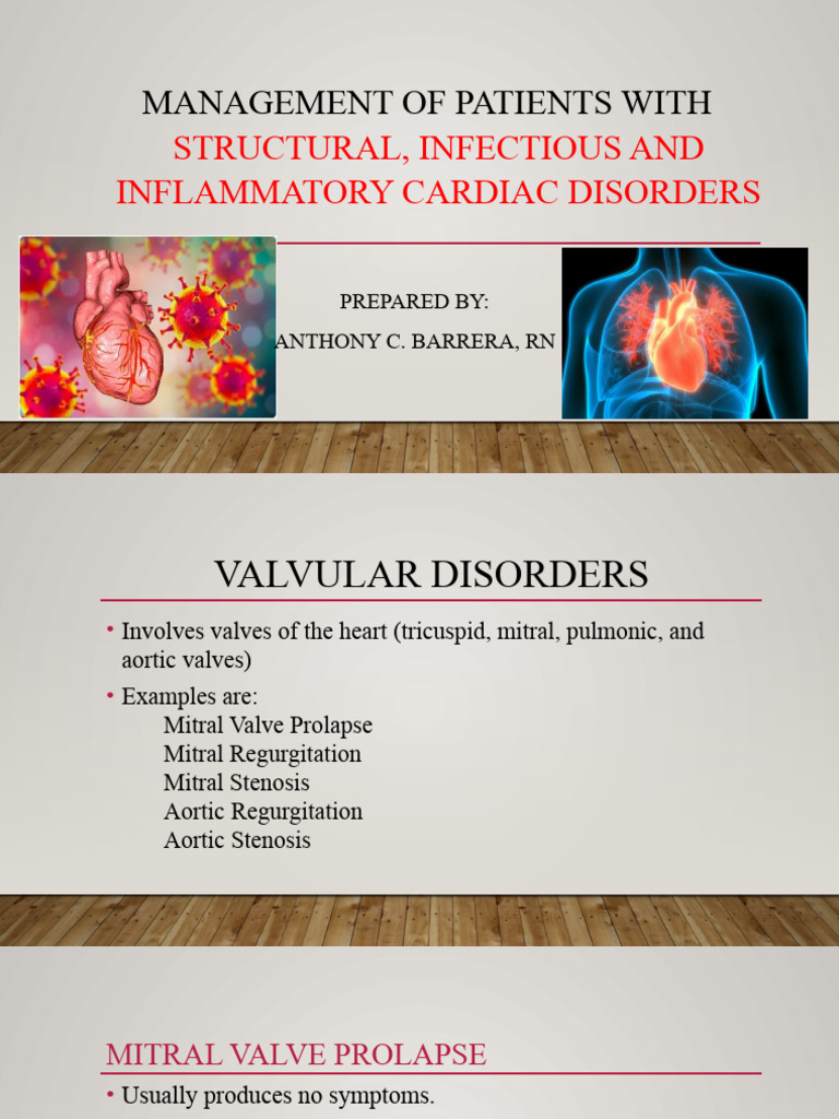 Structural Infectious and Inflammatory Cardiac Disorders and Medical ...