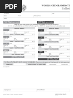 Debate Scoring Sheet | PDF