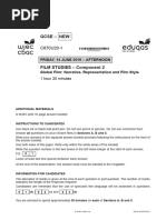 Eduqas A Level Film Studies Exemplars | PDF | Qualifications