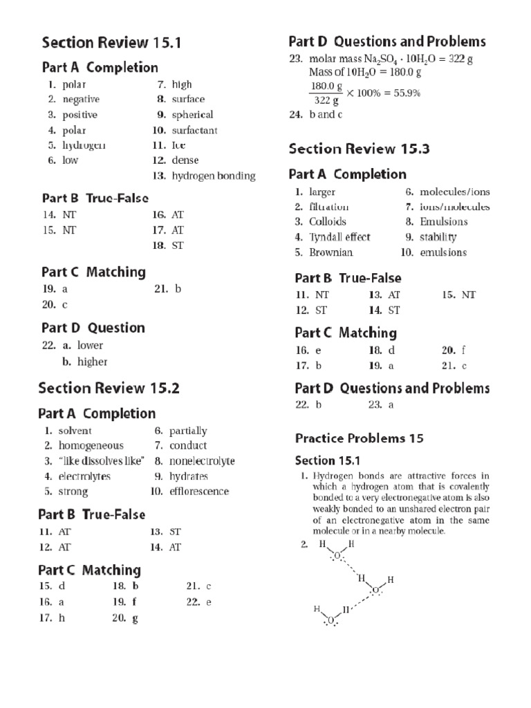Chapter 15 - 16 SR Answer Key | PDF