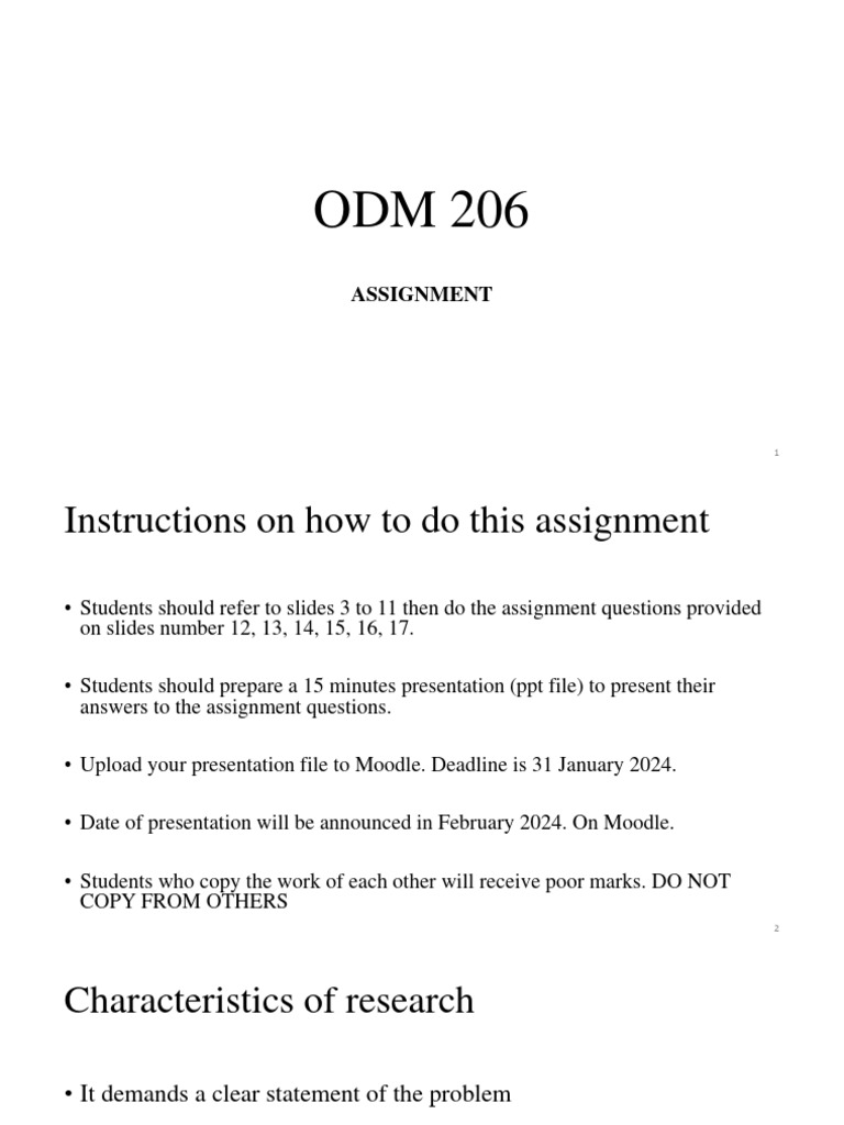 Odm 206 - Assignment | PDF | Experience | Risk