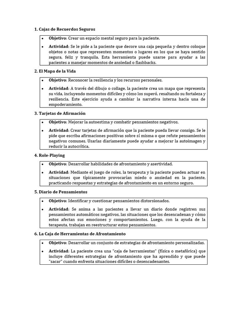 Actividades para VBG | PDF | Terapia de conducta cognitiva | Sicología
