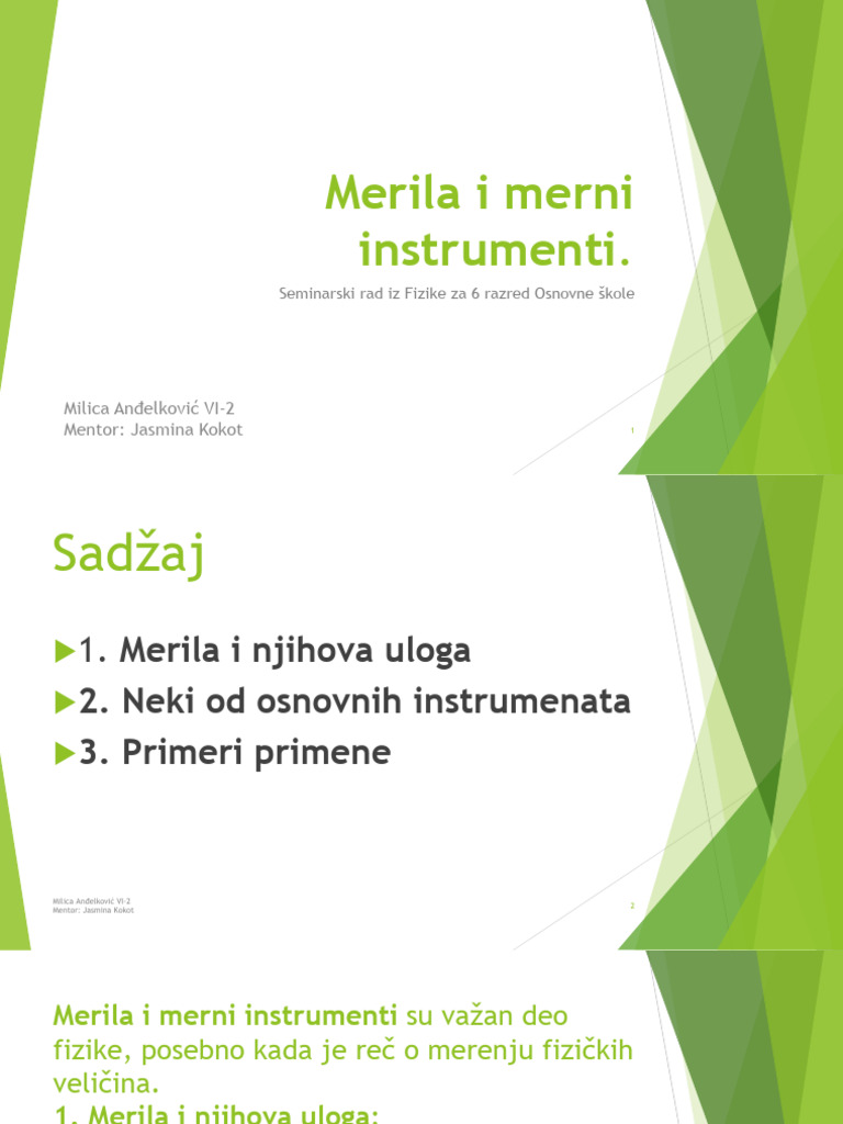 Merila I Merni Instrumenti | PDF