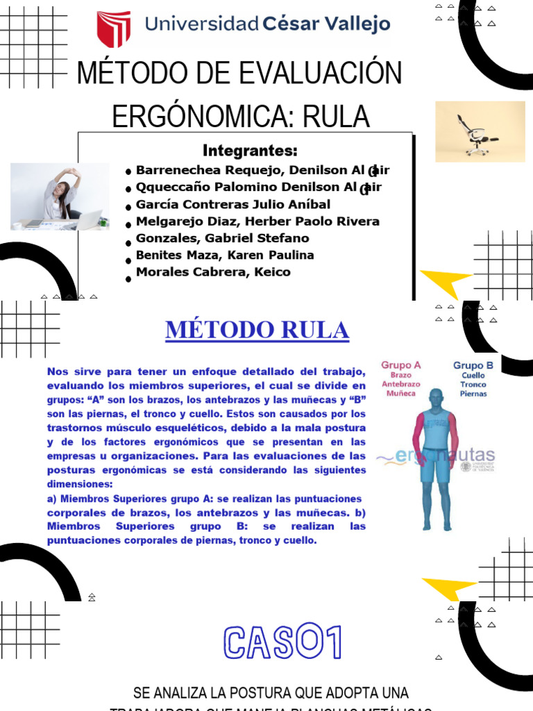 Metodo Rula Aplicacion Sesion 6 | PDF | Factores humanos y ergonomía ...
