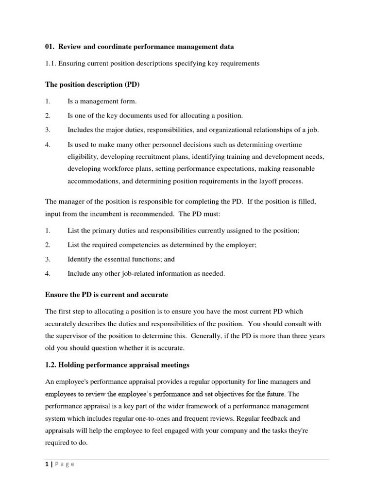 Lsa Hrm4 01 1221 Pdf Performance Appraisal Goal