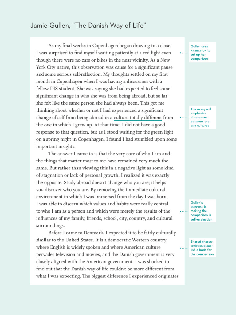 Personal Narrative Example | PDF | Denmark | Psychology