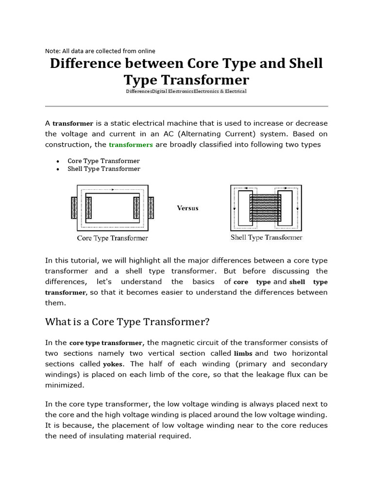 Transformer Pdf Transformer Power Engineering