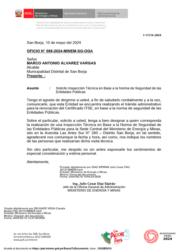 OFICIO-086 | PDF | Gobierno