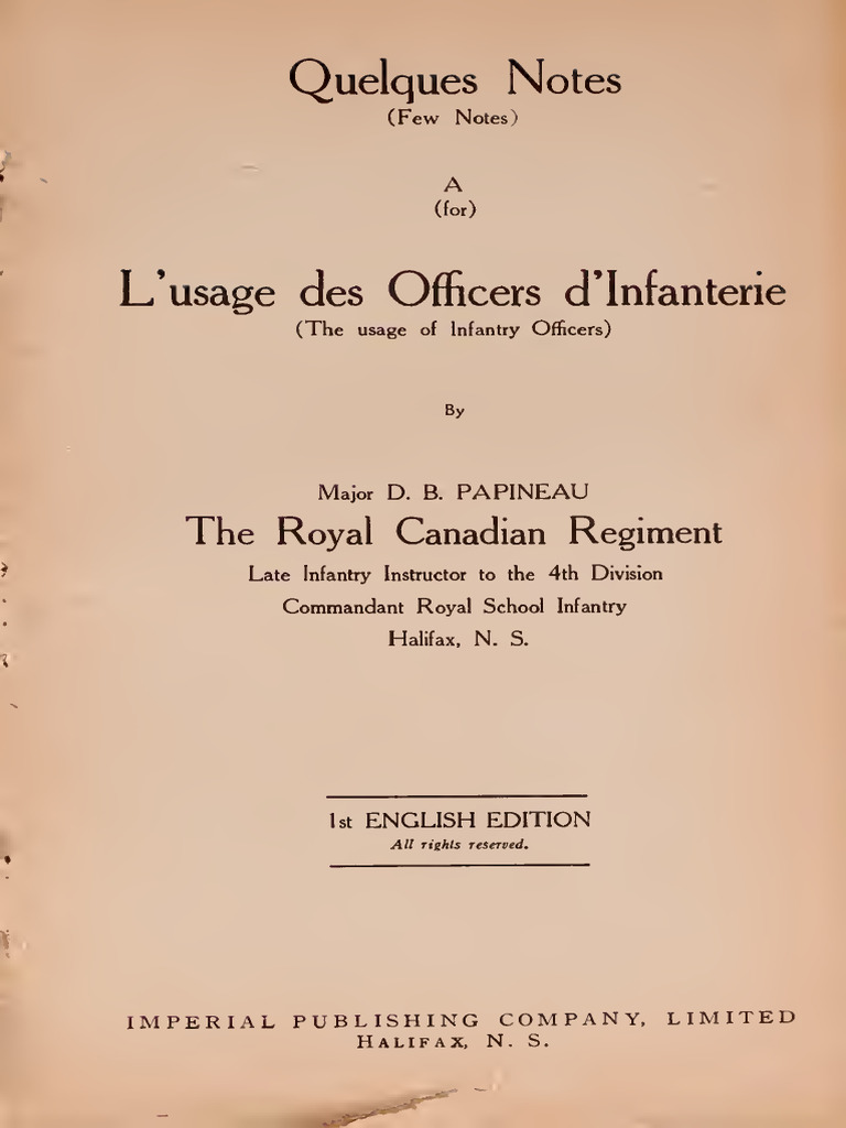 Infantry Officers' Training Guide | PDF | Company (Military Unit ...