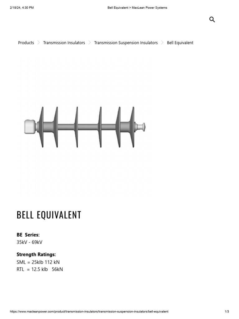 Bell Equivalent Insulators Overview | PDF | Insulator (Electricity ...