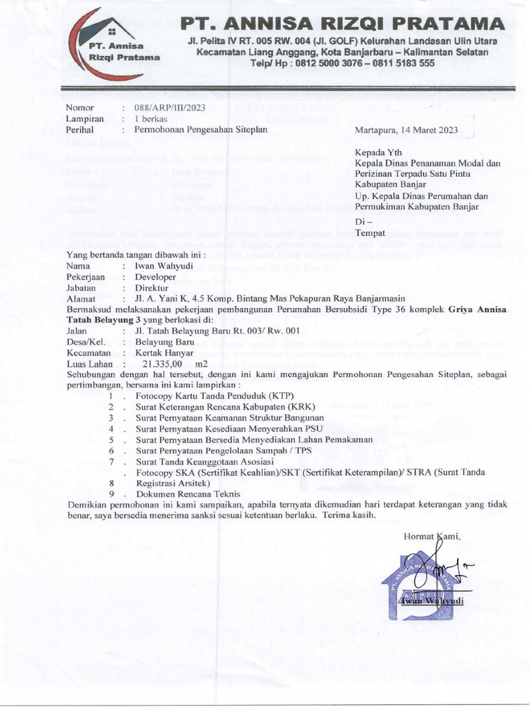 Contoh Surat | PDF