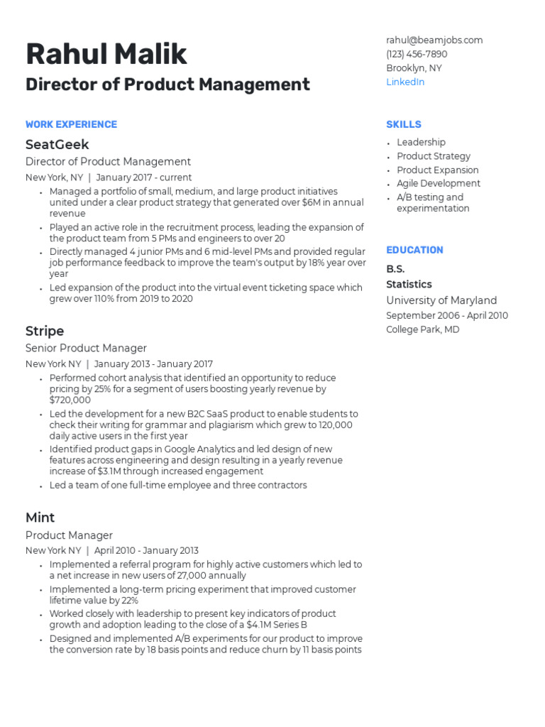 Minimalist Resume Template 300 | PDF | Business | Economies