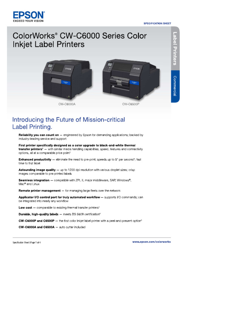 C6000 y C6500 Brochure | PDF