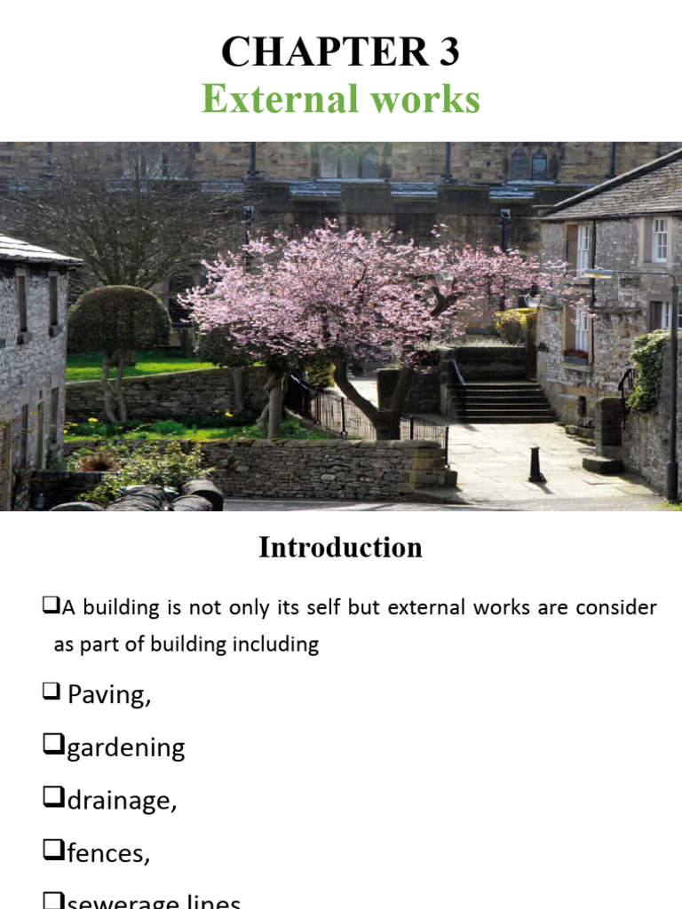 BDG 2 Chapter-2 External Works | PDF | Sanitary Sewer | Sewerage