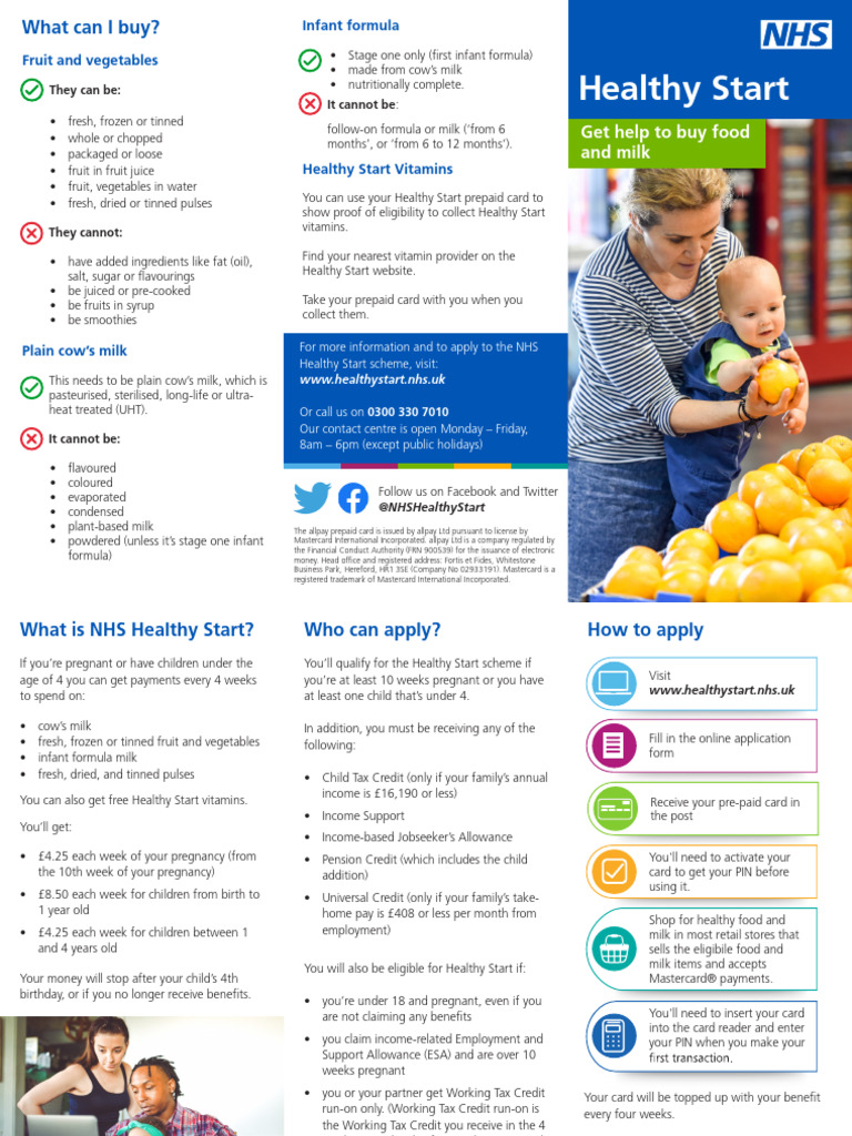 Healthy Start DL Leaflet Jan 2022 | PDF | Juice | Diet & Nutrition