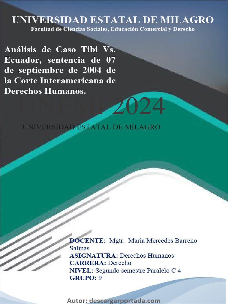 TAREA 2 Analisi de Sentencia Caso Tibi | PDF | Convenio europeo de derechos humanos | Violación