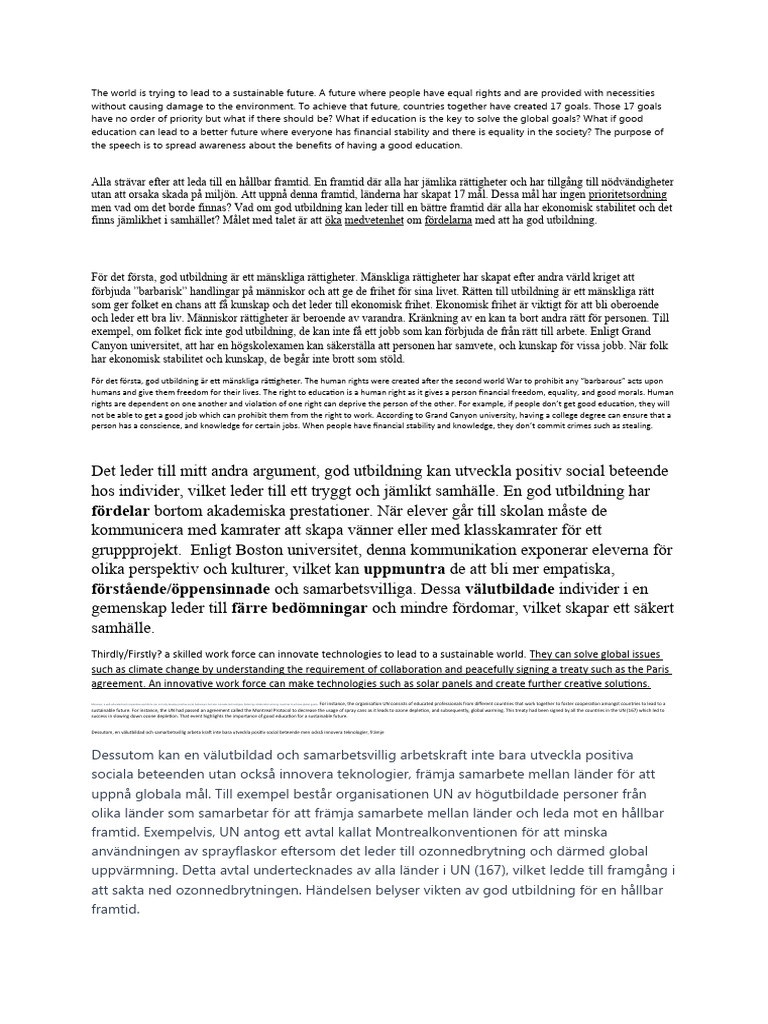 Speech | PDF