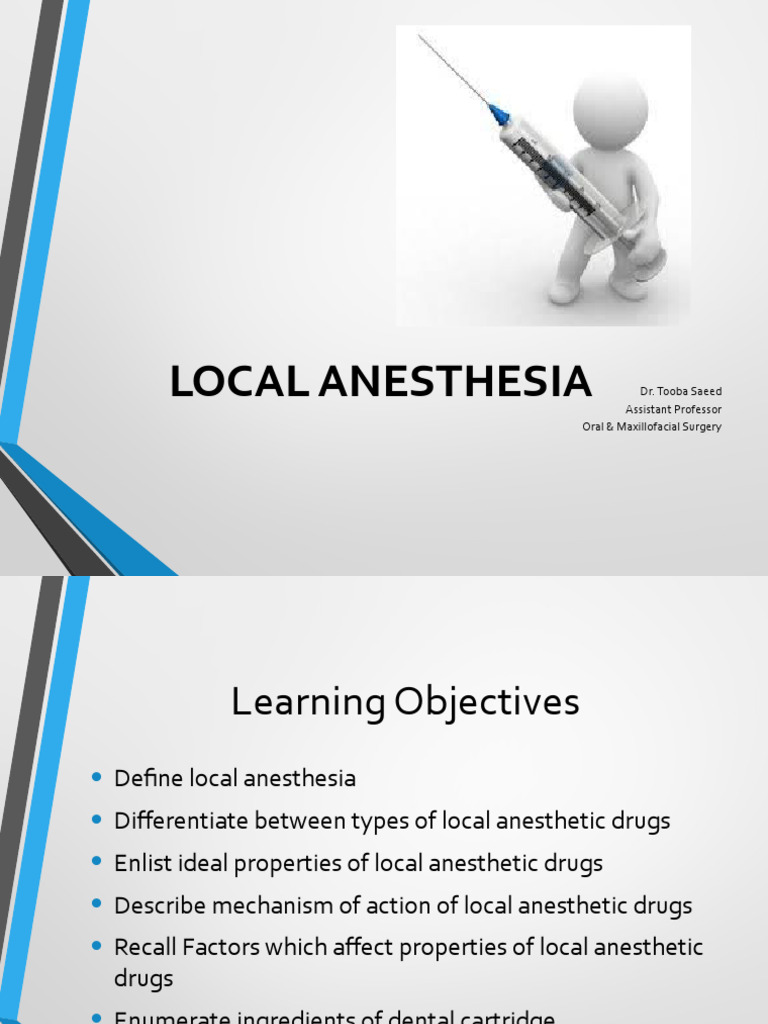 4-LA Basics | PDF | Anesthesia | Action Potential