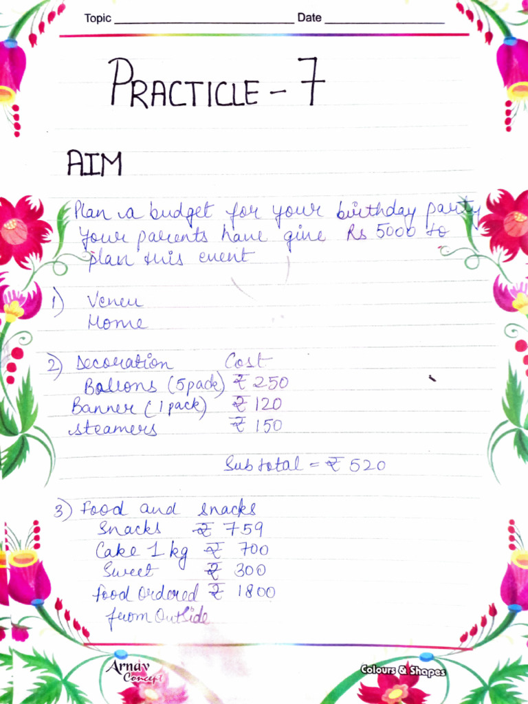 Term 2 Devlina 11i Home Science Practical File | PDF